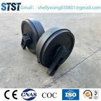 China RX300 Excavator Guide Wheel Black Excavator Undercarriage Wear Resistant Durable for sale