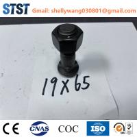China Heavy Duty Bulldozer Excavator Undercarriage Parts M19×2.5×65mm Track Fasteners Anti Rust for sale