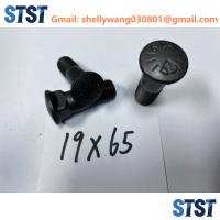 China Heavy Duty Bulldozer Excavator Undercarriage Parts M19×2.5×65mm Track Fasteners Anti Rust for sale