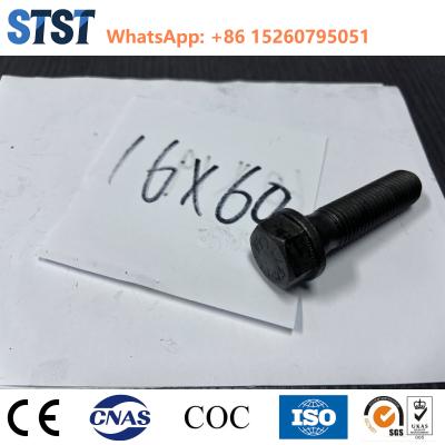 China Heavy Duty M16×60 Track Bolts And Nuts For Excavator & Bulldozer Undercarriage Part High Strength for sale