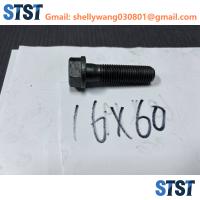 China Heavy Duty M16×60 Track Bolts And Nuts For Excavator & Bulldozer Undercarriage Part High Strength for sale