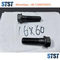 China M16×60 Track Fasteners For Excavator & Bulldozer Track Shoe Bolt Nut for sale