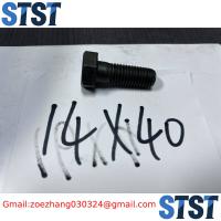 China High Tensile Strength Bulldozer Undercarriage Parts Heavy Duty M14x40mm Bolts And Nuts For Excavator for sale
