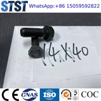 China High Tensile Strength Bulldozer Undercarriage Parts Heavy Duty M14x40mm Bolts And Nuts For Excavator for sale