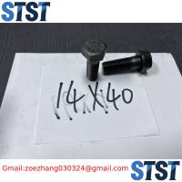 China M14x40mm Track Fasteners For Excavator & Bulldozer Undercarriage Parts Anti Loosening for sale