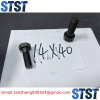 China M14x40mm Track Fasteners For Excavator & Bulldozer Undercarriage Parts Anti Loosening for sale