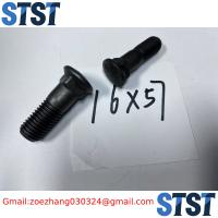 China Heat Treated & Wear Resistant M16x57mm Track Fasteners For Excavator & Bulldozer Undercarriage Parts for sale