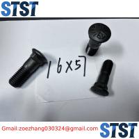 China Wear Resistant M16x57mm Track Bolts And Nuts Excavator Undercarriage Parts for sale