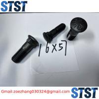 China Wear Resistant M16x57mm Track Bolts And Nuts Excavator Undercarriage Parts for sale
