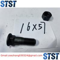 China Wear Resistant M16x57mm Track Bolts And Nuts Excavator Undercarriage Parts for sale
