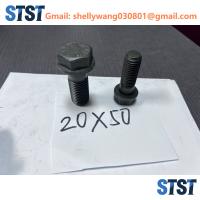 China Heavy Duty And Heavy Strength M20×50 Excavator Track Bolts And Nuts Bulldozer Undercarriage Parts for sale