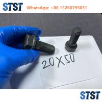 China Heavy Duty And Heavy Strength M20×50 Excavator Track Bolts And Nuts Bulldozer Undercarriage Parts for sale