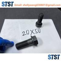 China Heavy Duty And Heavy Strength M20×50 Excavator Track Bolts And Nuts Bulldozer Undercarriage Parts for sale