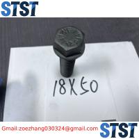 China M18x50 Track Bolt Bulldozer Components High Tensile Strength And Heavy Duty Fastening for sale