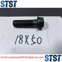 China M18x50 Track Bolt Bulldozer Components High Tensile Strength And Heavy Duty Fastening for sale