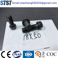 China M18x50 Track Bolt Bulldozer Components High Tensile Strength And Heavy Duty Fastening for sale