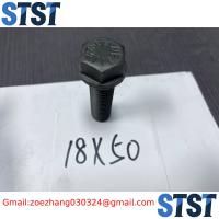 China Track Bolts And Nuts M18x50mm Track Fasteners For Excavator & Bulldozer for sale