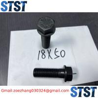 China Track Bolts And Nuts M18x50mm Track Fasteners For Excavator & Bulldozer for sale