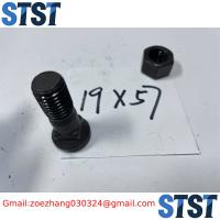 China M19x57mm Bulldozer Excavator Track Bolts Superior Wear Resistance for sale