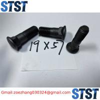 China M19x57mm Bulldozer Excavator Track Bolts Superior Wear Resistance for sale