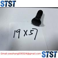 China M19x57mm Bulldozer Excavator Track Bolts Superior Wear Resistance for sale