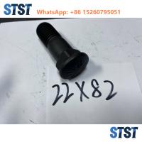 China Long Service Life Bulldozer Excavator Undercarriage Parts Replacement Track Bolts And Nuts M22×82 for sale