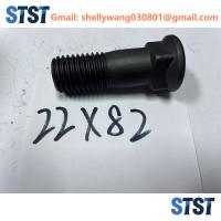 China Long Service Life Bulldozer Excavator Undercarriage Parts Replacement Track Bolts And Nuts M22×82 for sale