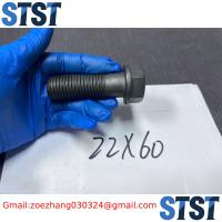 China Heavy Duty Fastening M22x60mm Track Bolts Bulldozer Undercarriage Parts High Tensile Strength for sale