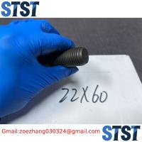 China Heavy Duty Fastening M22x60mm Track Bolts Bulldozer Undercarriage Parts High Tensile Strength for sale