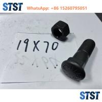 China Heavy Duty M19×70 Replacement Track Bolts And Nuts For Excavator Heavy Strength for sale