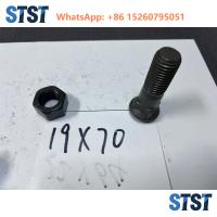 China High Wear Resistant Bulldozer Undercarriage Parts Replacement Track Fasteners M19×70 for sale