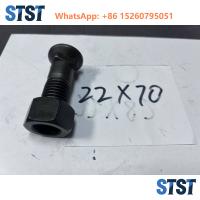 China Heavy Duty Excavator Or Bulldozer Undercarriage Parts M22×70 Track Bolt And Nut for sale