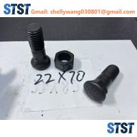 China Heavy Duty Excavator Or Bulldozer Undercarriage Parts M22×70 Track Bolt And Nut for sale