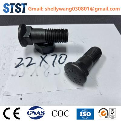 China High Wear Resistant M22×70 Track Fasteners For Excavator Or Bulldozer Track Link Assy for sale