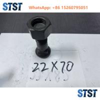 China High Wear Resistant M22×70 Track Fasteners For Excavator Or Bulldozer Track Link Assy for sale