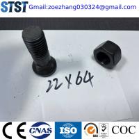 China Impact Resistant Undercarriage Excavator Parts M22x64mm Track Fasteners for sale