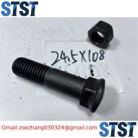 China Corrosion Resistant Surface Bulldozer Undercarriage Parts Crack Resistant Construction M24.5x108mm Track Bolts for sale