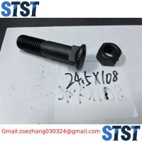China Corrosion Resistant Surface Bulldozer Undercarriage Parts Crack Resistant Construction M24.5x108mm Track Bolts for sale