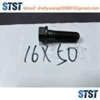 China High Wear Resistant Excavator Track Parts M16×50 Track Bolts Nuts Alloy Steel for sale