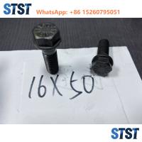 China Heavy Duty Excavator Undercarriage Parts Heavy Strength Alloy Steel M16×50 Track Fasteners for sale