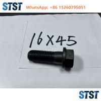 China Heavy Duty Track Bolts And Nuts M16×45 For Excavator Or Bulldozer  Forged Alloy Steel for sale