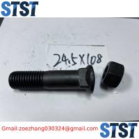 China M24.5x108mm Track Fasteners Bulldozer Accessories 40Cr Alloy Steel for sale