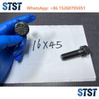 China High Wear Resistant Excavator Undercarriage Parts Replacement M16×45 Track Fasteners Heavy Strength for sale