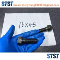 China High Wear Resistant Excavator Undercarriage Parts Replacement M16×45 Track Fasteners Heavy Strength for sale