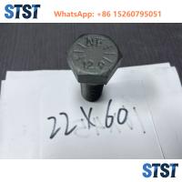 China High Wear Resistant Bulldozer Excavator Track Bolt Replacement Part M22×60 Bolts And Nuts High Strength for sale