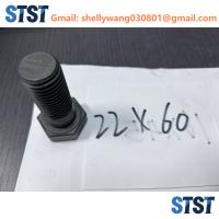 China High Wear Resistant Bulldozer Excavator Track Bolt Replacement Part M22×60 Bolts And Nuts High Strength for sale