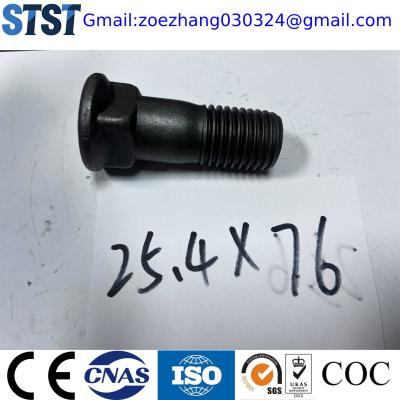 China Precision Rolled Threads And Anti Loosening Excavator Track Bolt M25.4x76mm for sale