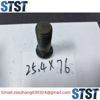 China M25.4x76 Track Bolts And Nuts For Excavator & Bulldozer Accessories for sale