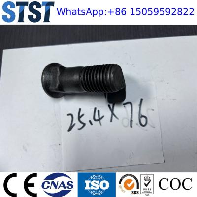 China M25.4x76 Track Bolts And Nuts For Excavator & Bulldozer Accessories for sale