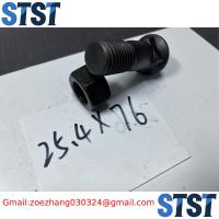 China M25.4x76 Track Bolts And Nuts For Excavator & Bulldozer Accessories for sale
